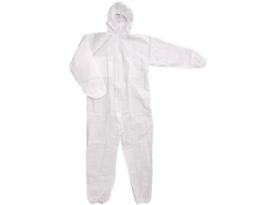 川西工業 不織布つなぎ服 防塵タイプ 白 3L 7017 通販【フォレストウェイ】