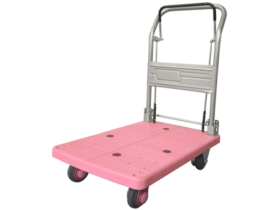 カナツー ドラムブレーキ付台車 150kg積載 ピンク PLA150-DX-DB | Forestway【通販フォレストウェイ】